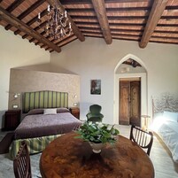 Suíte conforto, vista para o jardim