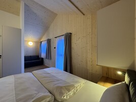 Chalé | 4 quartos, roupa de cama