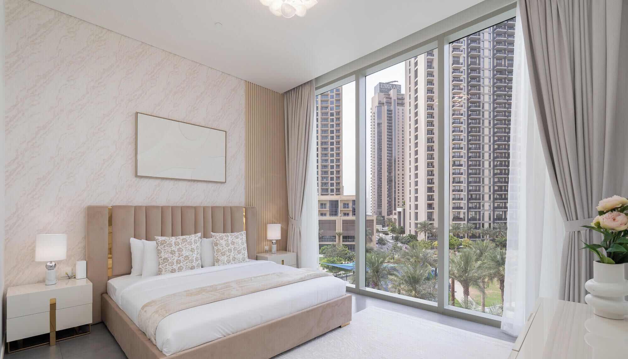 Apartamento de Luxo, varanda, Vista para a cidade | Roupa de alta qualidade, cofre no quarto, com decoração personalizada 