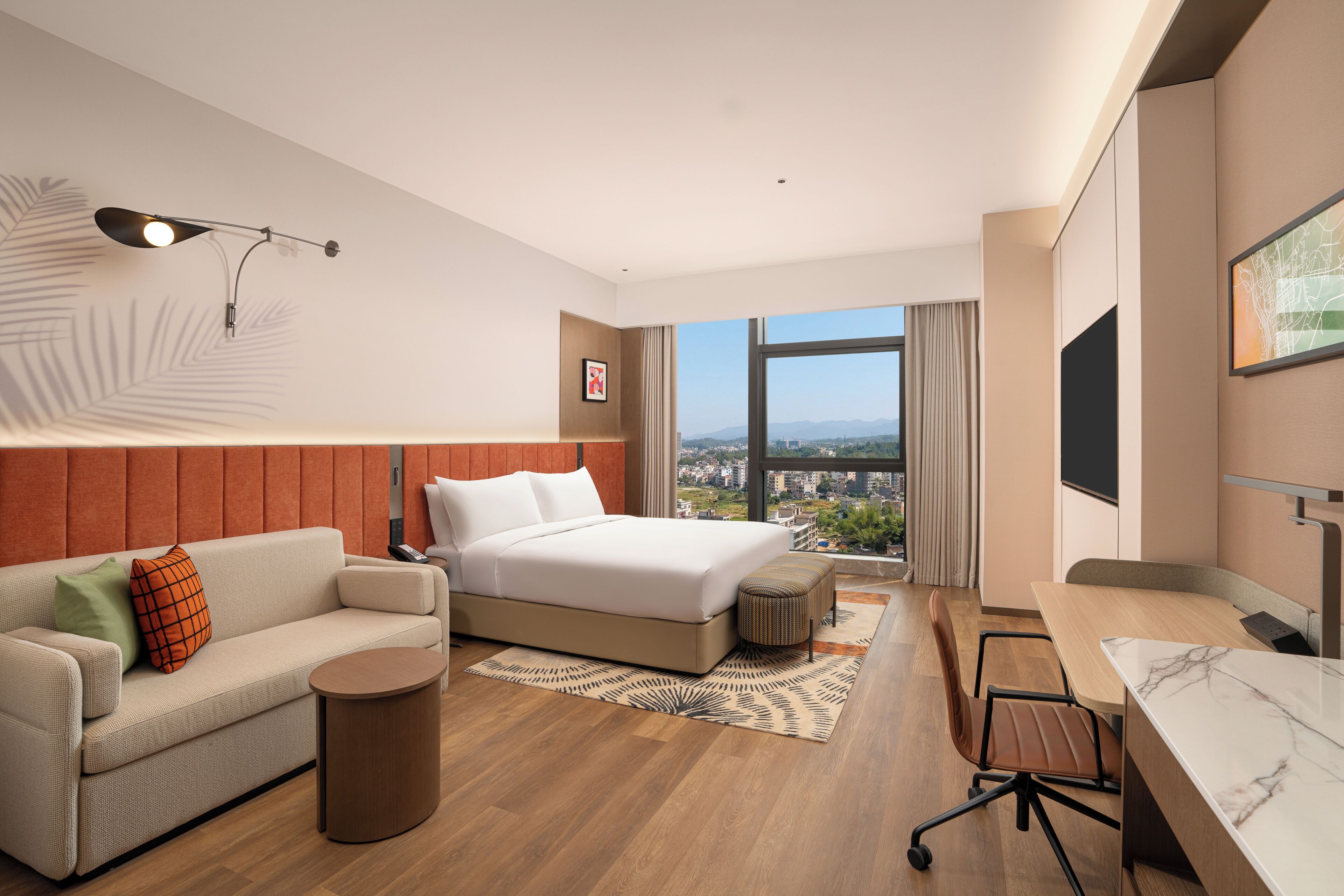 Quarto Deluxe, 1 cama king-size e sofá-cama