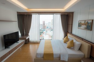 Quarto Deluxe (King) | Lençóis de algodão egípcio, roupa de alta qualidade