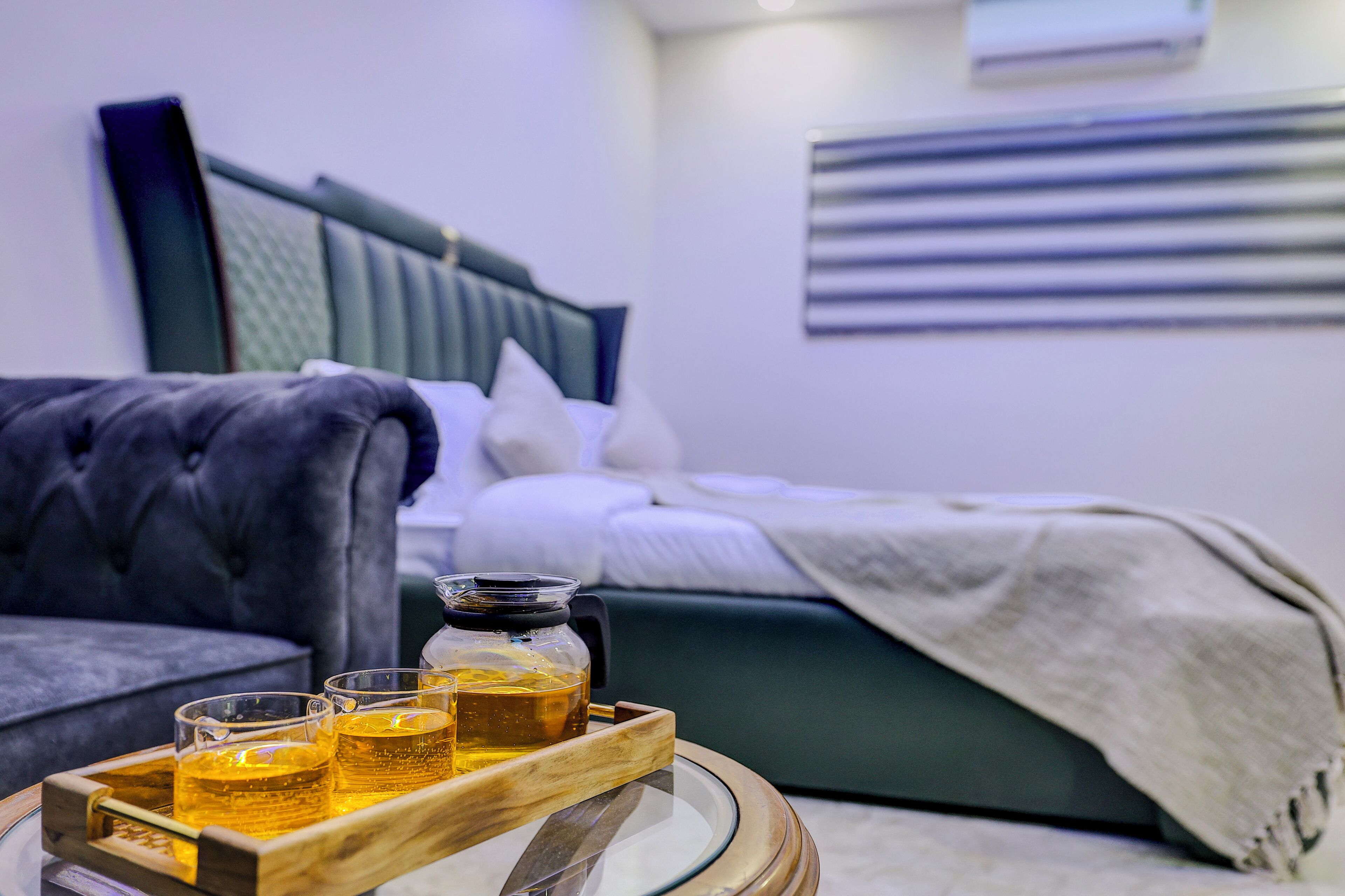 Vila luxo, varanda, vista para o jardim