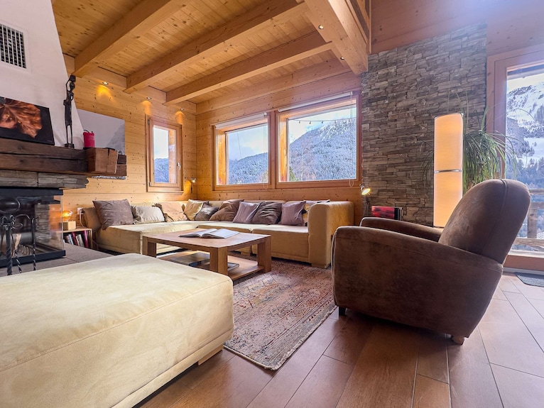 Chalet Boder - View Of Mont Blanc - Fireplace - Martigny