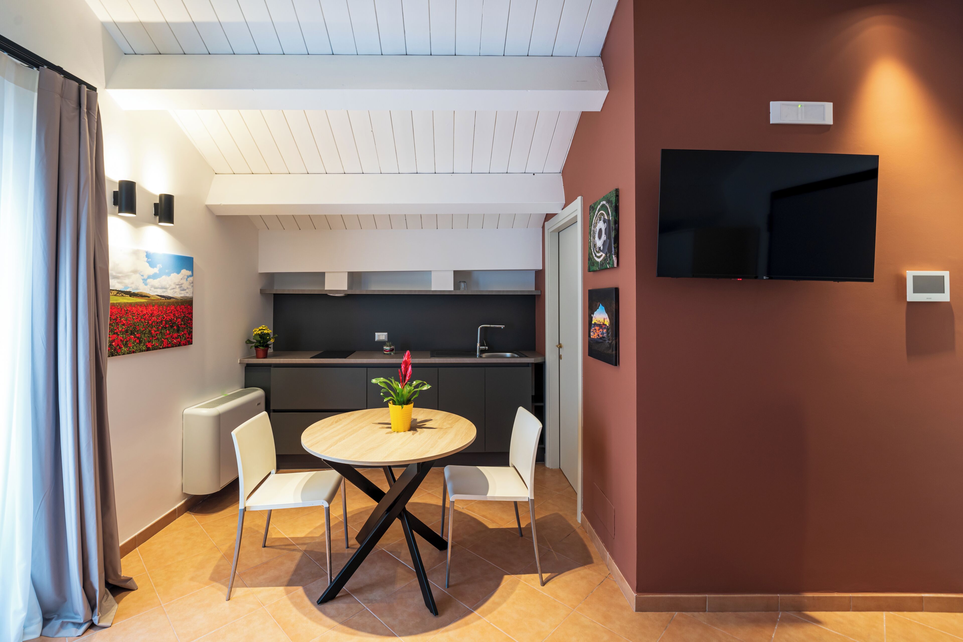 Quarto casal, vista para a cidade | Opções para refeição