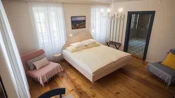 Quarto casal luxo, vista para a montanha
