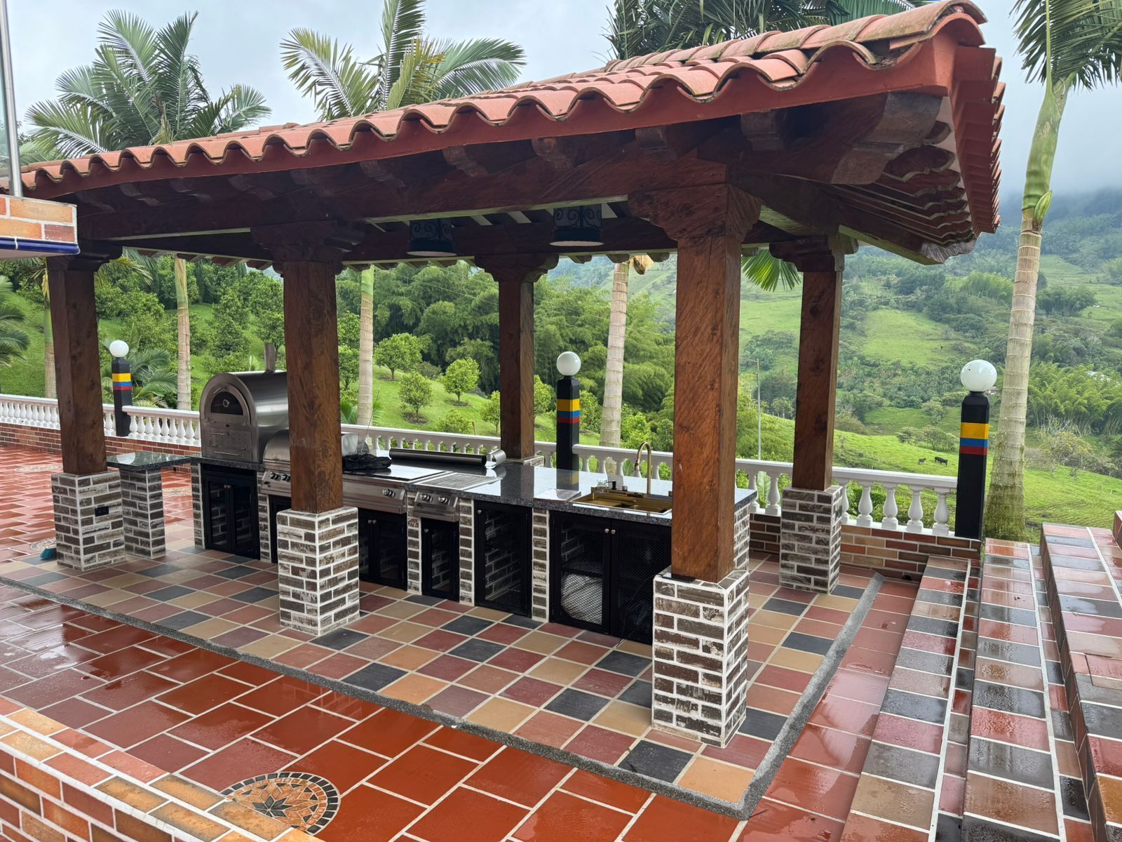 Área para churrascos e piqueniques