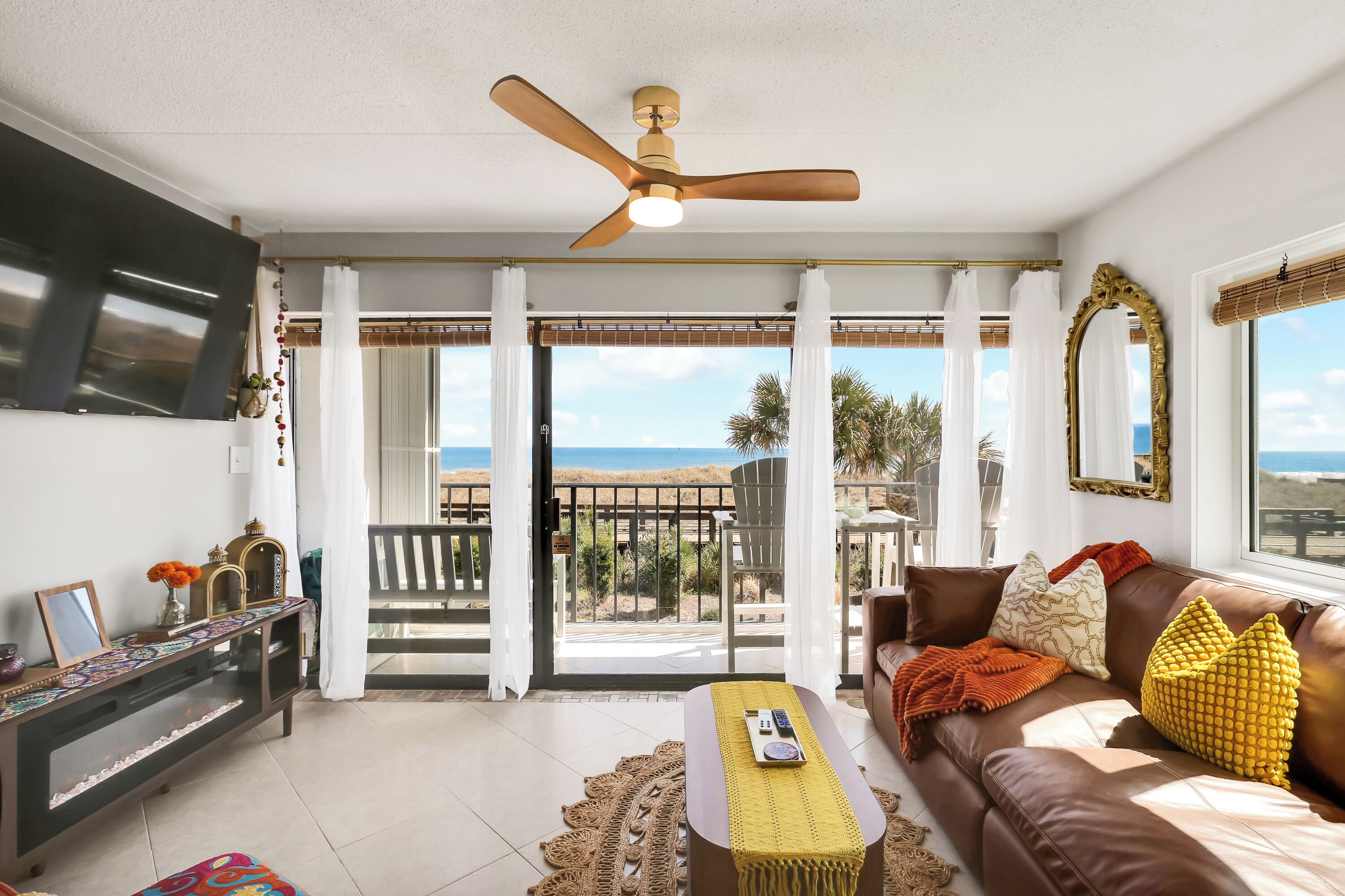 Oceanfront Corner Unit With Pool On Boardwalk - Kure Beach, NC