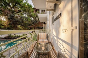 Apartamento, 2 quartos, sacada | Terraço/pátio