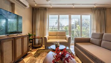 Apartamento, 3 quartos, varanda | Sala de estar