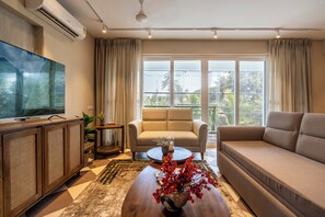 Apartamento, 3 quartos, varanda | Sala de estar