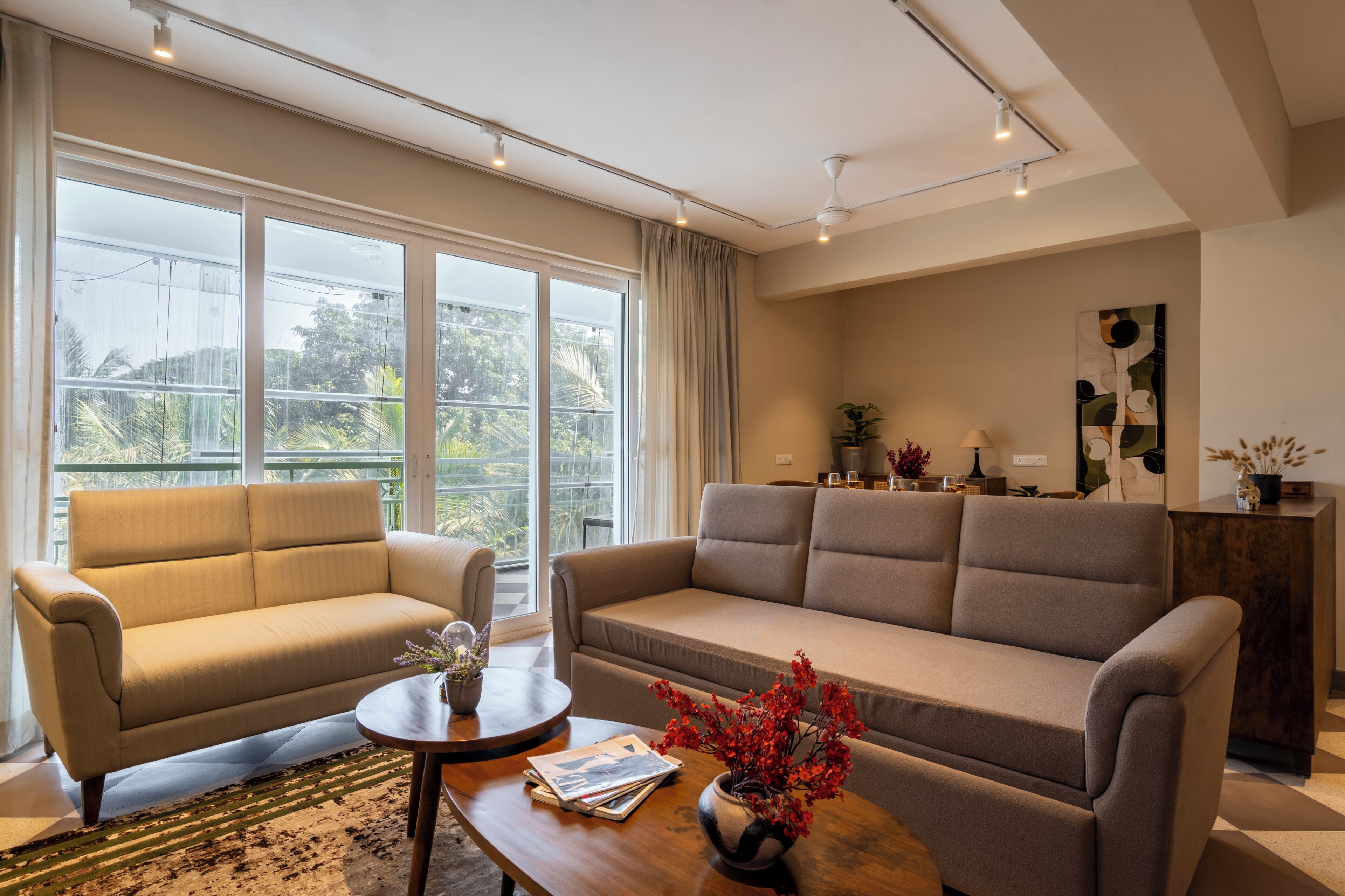 Apartamento, 3 quartos, sacada | Área de estar