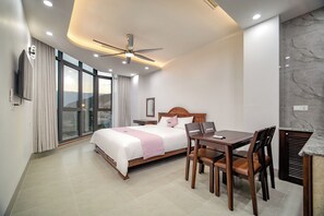 Estúdio premier, sacada, vista para o mar