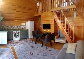 Bungalow Comfort, vista para o jardim | Sala de estar