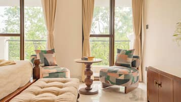 Villa Deluxe, varanda, vista para o jardim | Interior