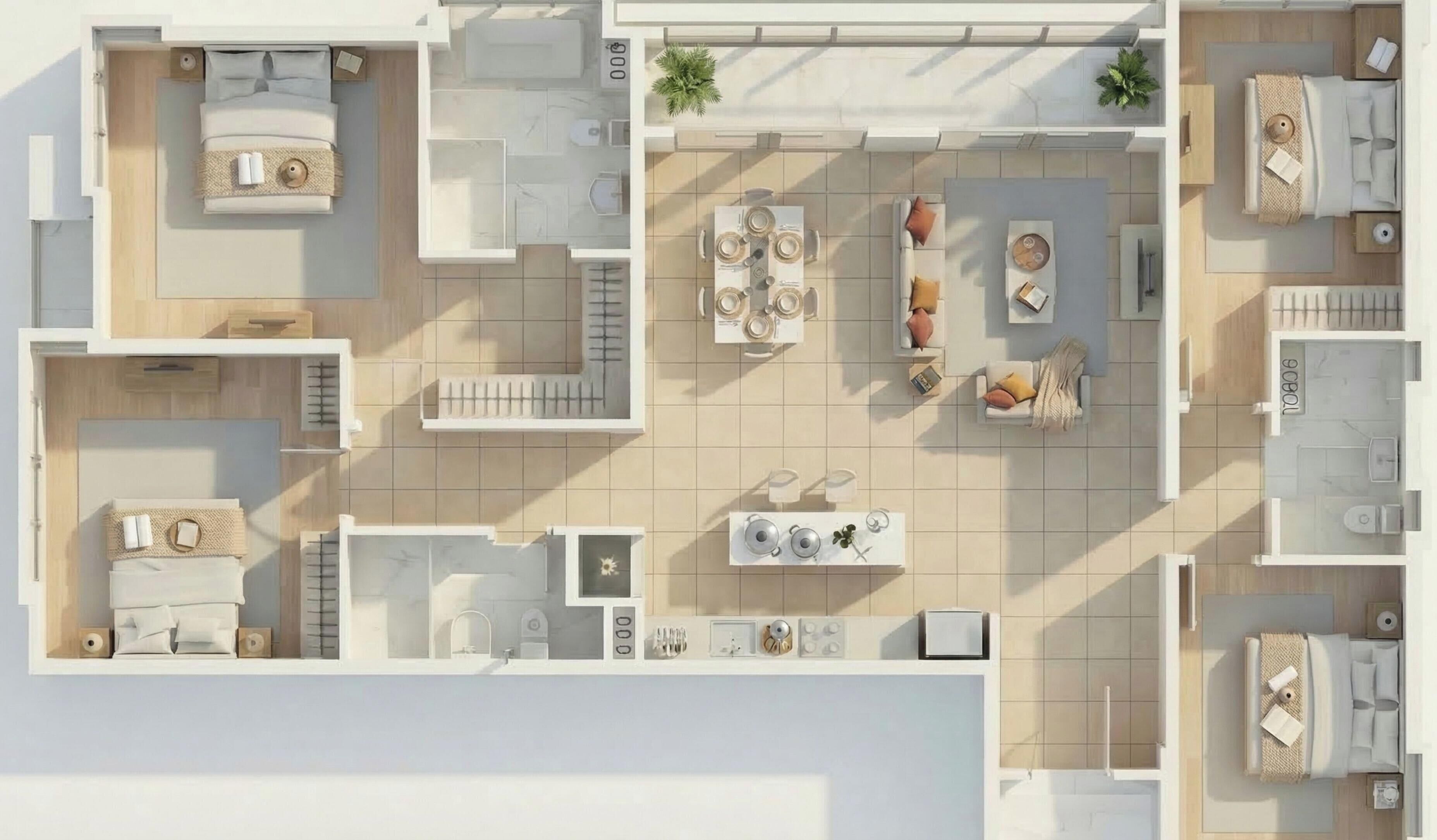 Apartamento Superior, 4 quartos