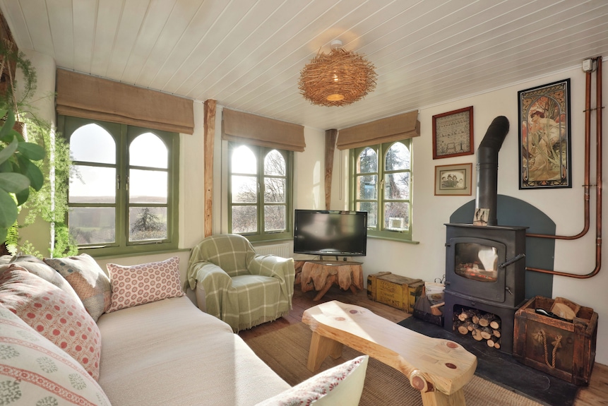 Panoramic Views 5 Mins Drive From Redbank Events Rural Retreat Birdwatching Paradise Sleeps 6 Log Burner - Gloucestershire