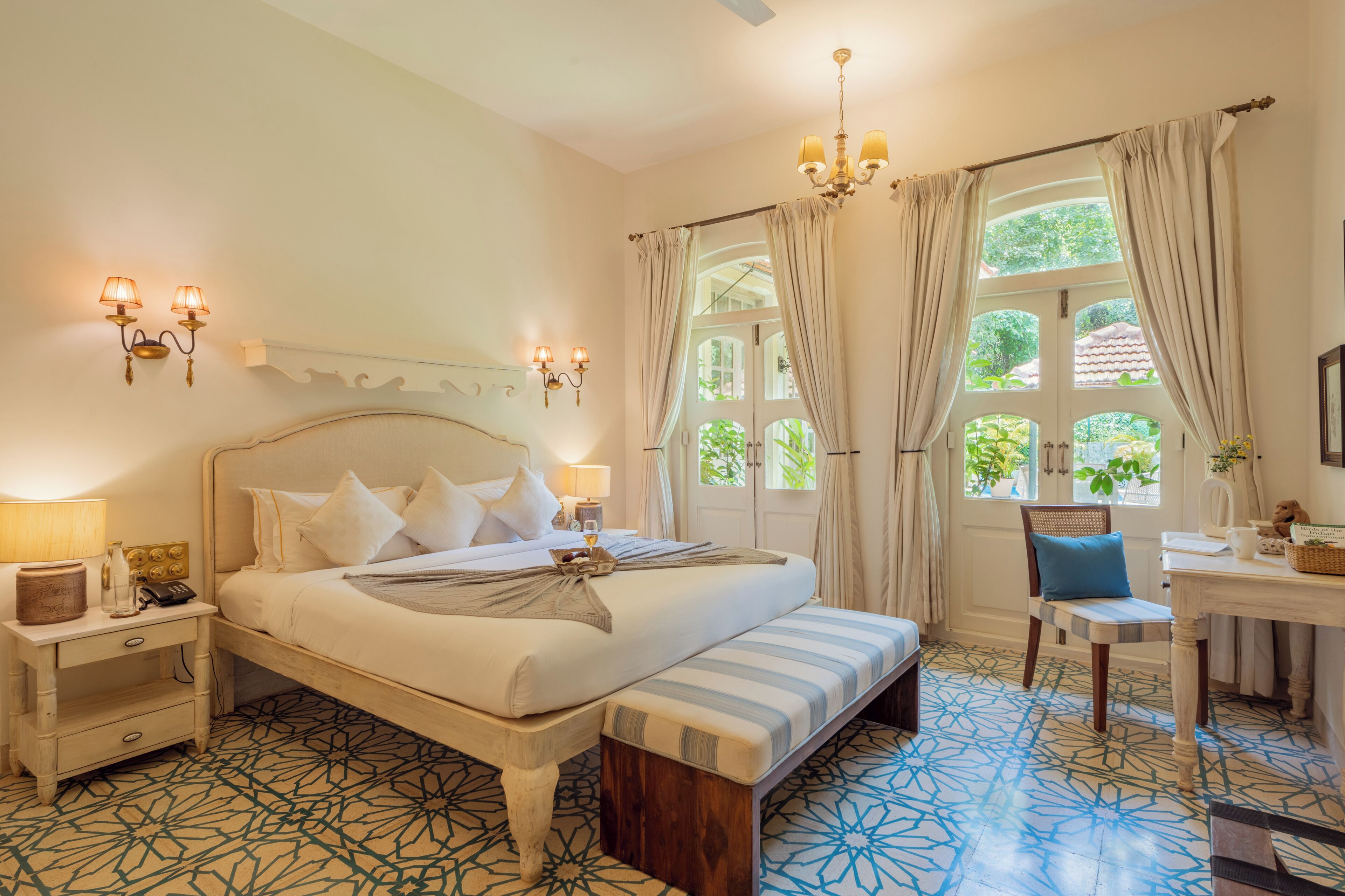 Vila superluxo, sacada, vista para o jardim