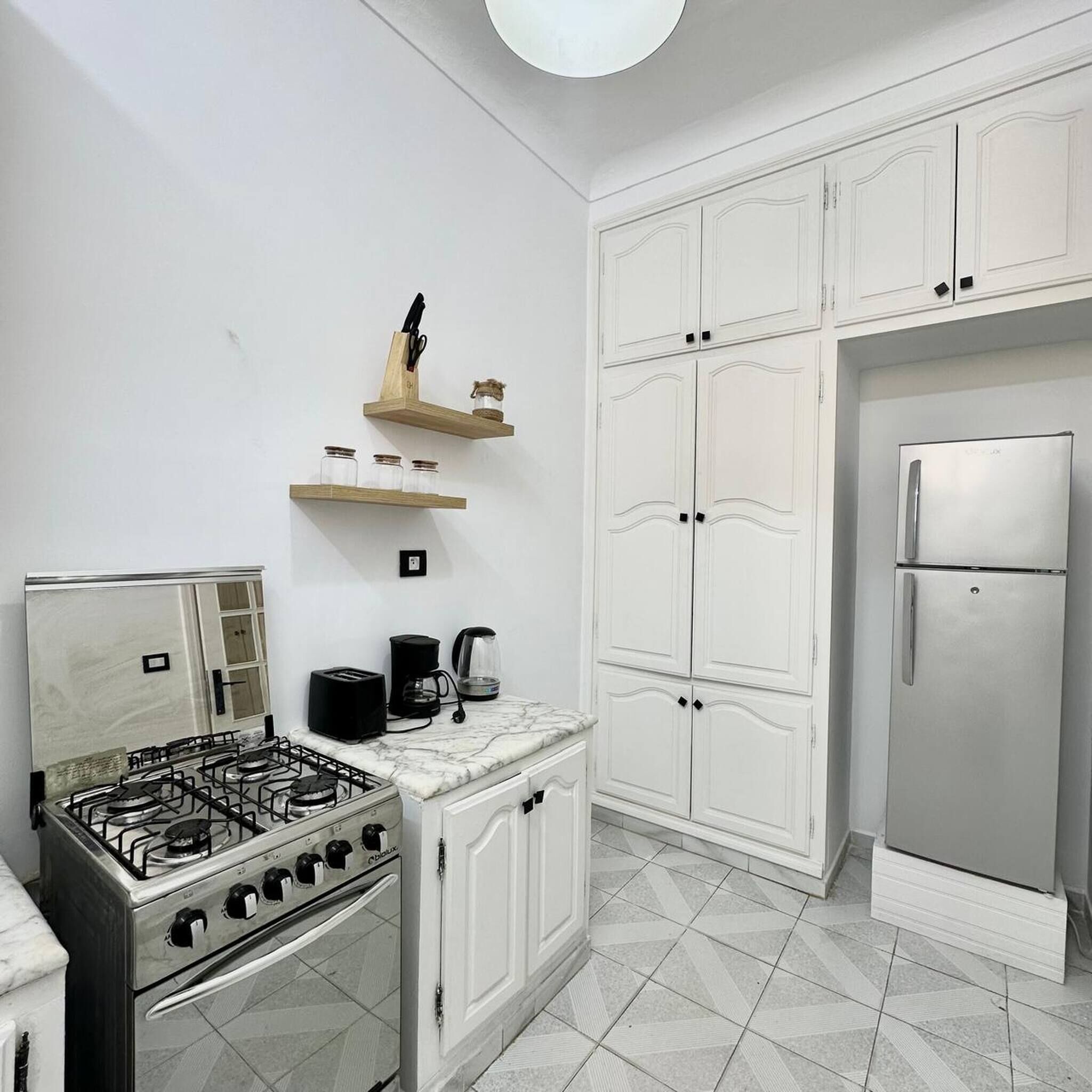 Apartamento, 2 quartos, varanda, vista para o oceano | Cozinha privada