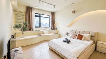 Suite-Estúdio, 1 cama queen-size e sofá-cama, não fumadores, Vista para a cidade