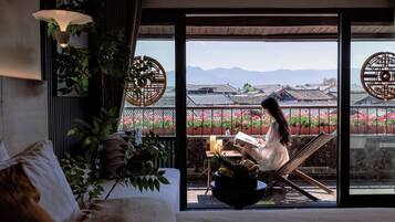 Quarto Duplo Superior, varanda, vista para o jardim