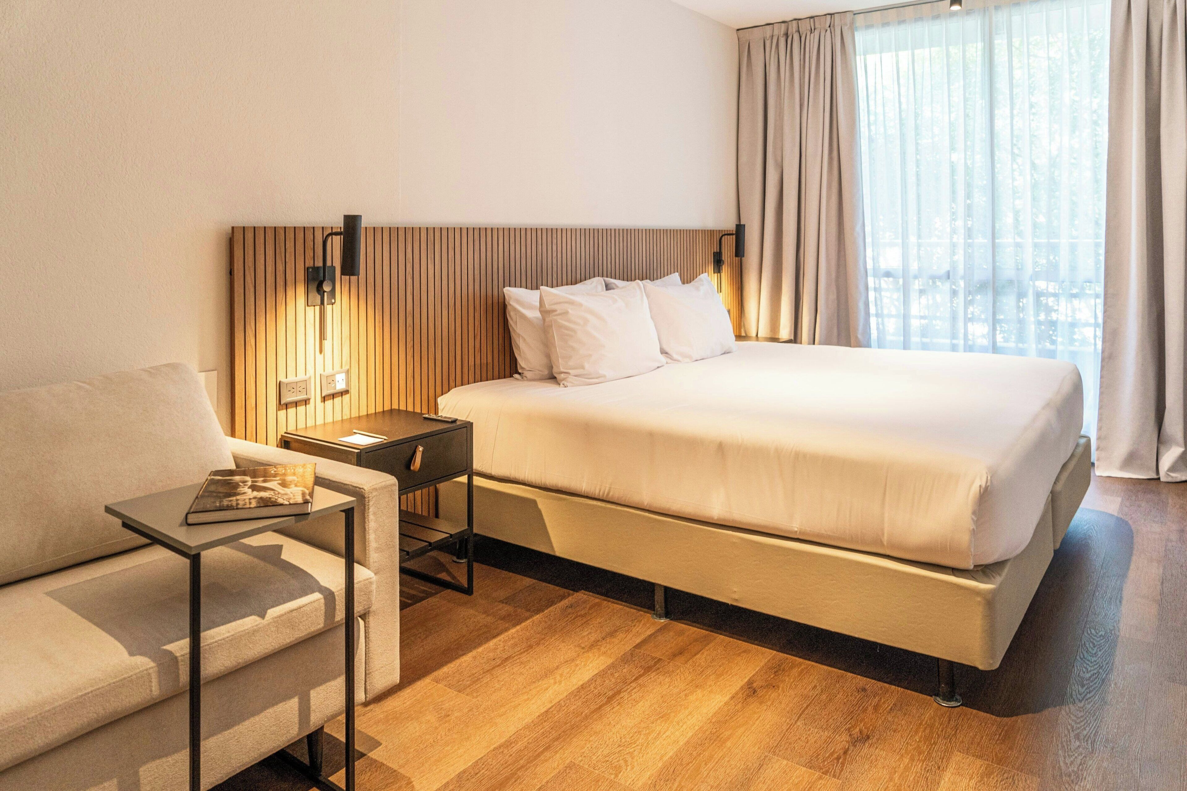 Quarto Standard, 1 cama king-size e sofá-cama, varanda, Vista para a cidade