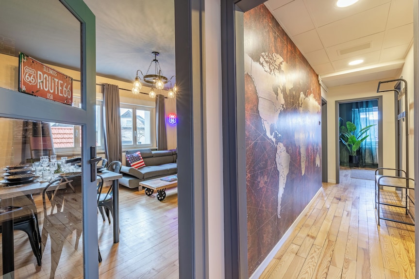 Grand Appartement 8 Personnes, Sauna & Baignoire Spa, Voyage Autour Du Monde - Haguenau