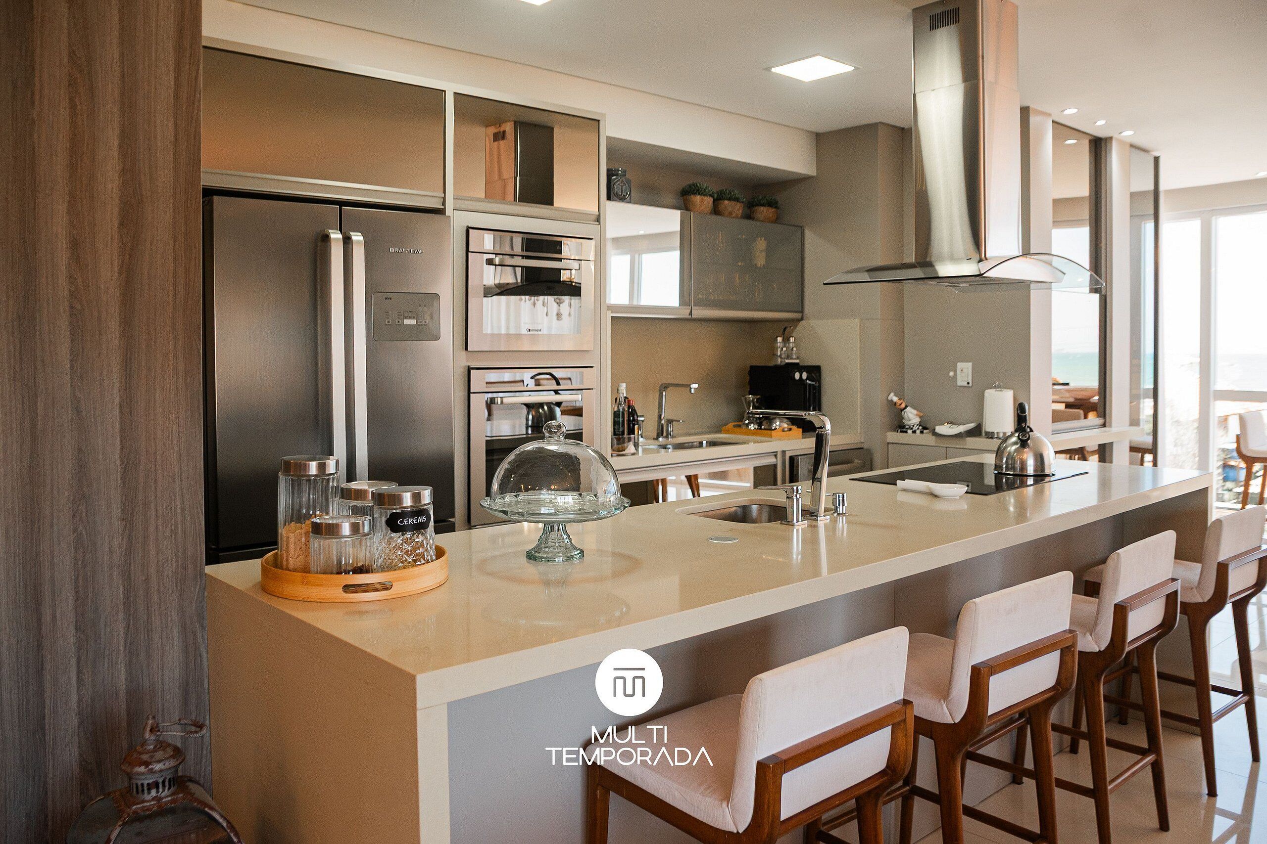 Apartamento Lua de Mel, vista para o mar | Cozinha privada