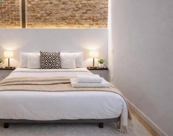 Apartamento Panorâmico | Edredões de penas, Wi-fi grátis, roupa de cama fornecida 