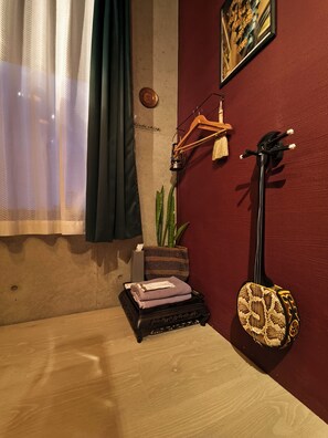 Quarto duplo em estilo japonês, 1 cama de casal, não fumadores, vista para o jardim