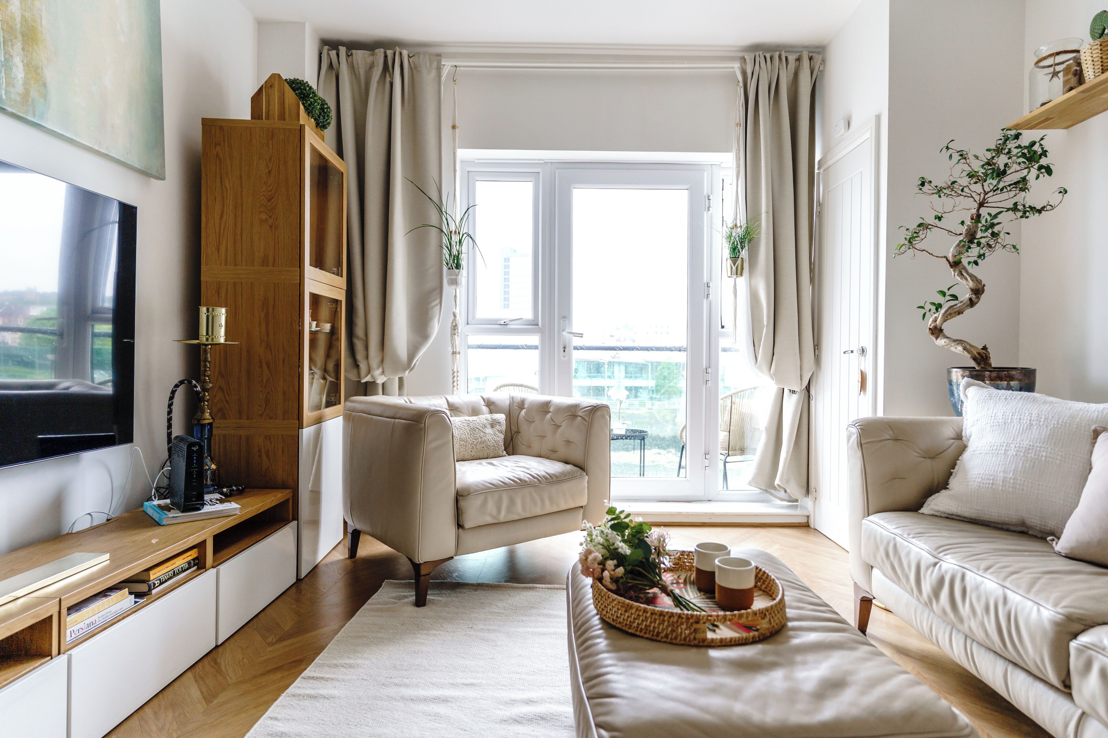 Apartamento Comfort, vista para o rio | Sala de estar