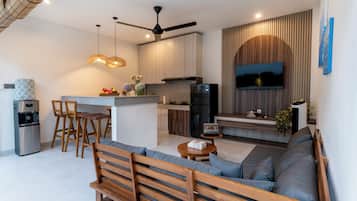 Villa, vista para a piscina | Cozinha privada