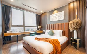 Apartamento de Luxo, 2 quartos, varanda, Vista para a cidade