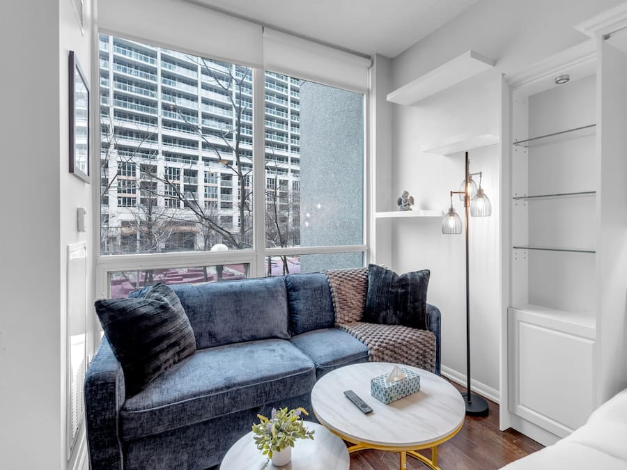 Suíte estúdio conforto | Área de estar