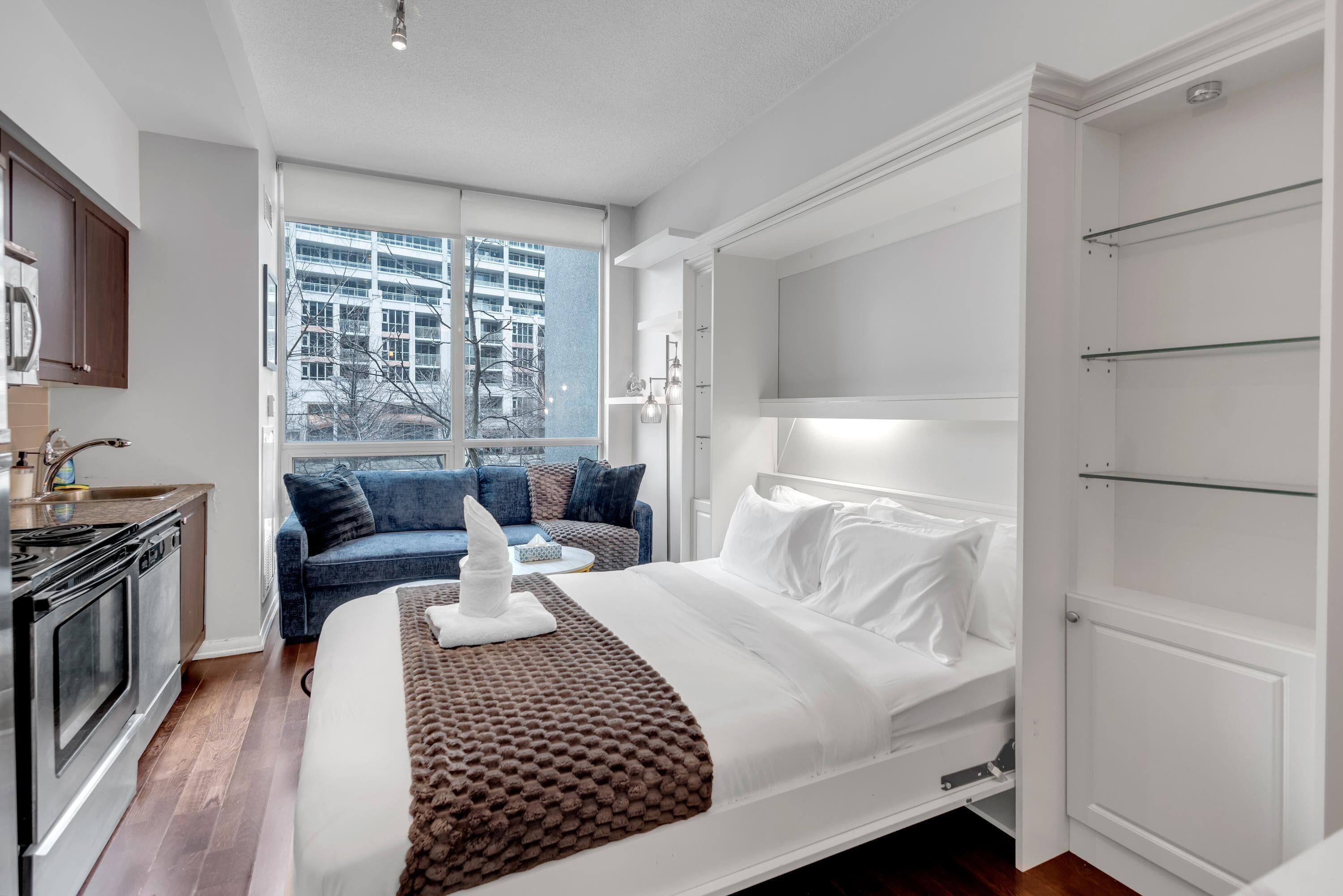 Suíte estúdio conforto | Área de estar