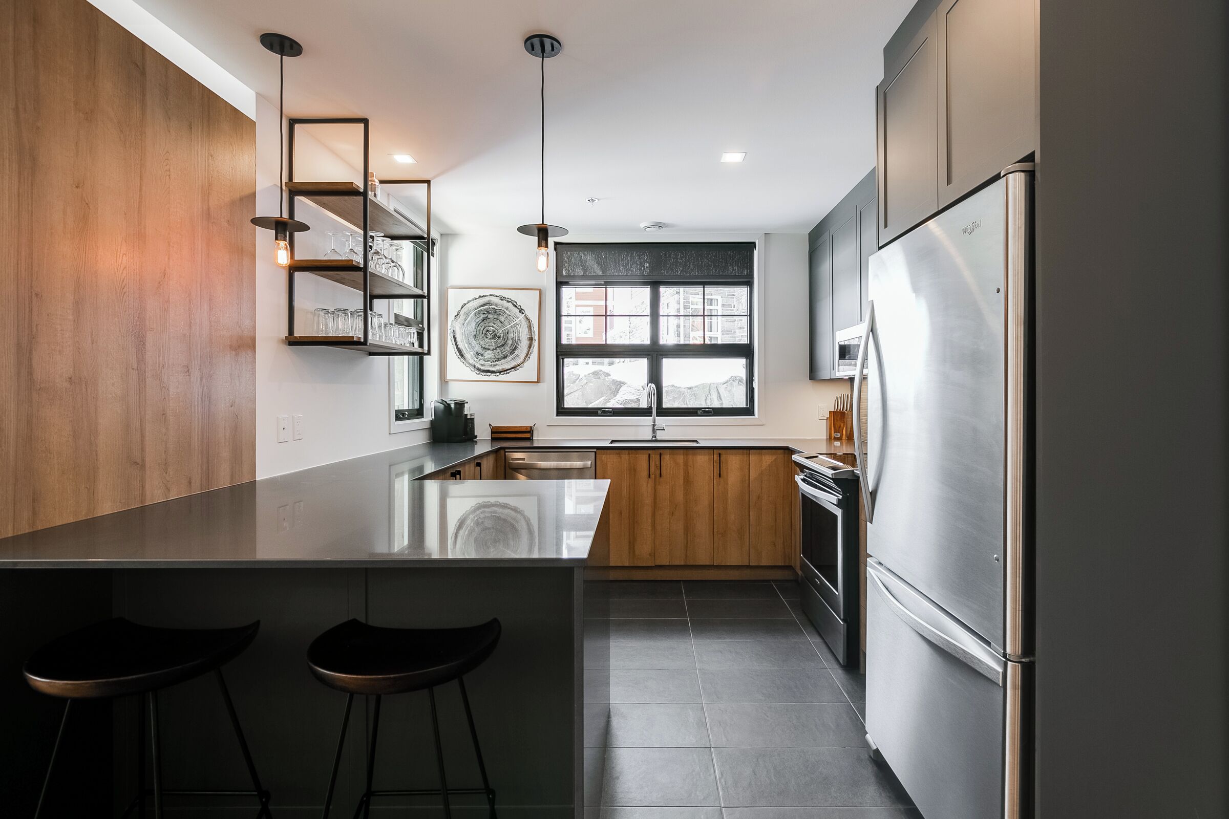 Apartamento Deluxe, pátio, vista para o jardim | Cozinha privada