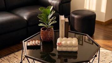 Apartamento, Vista para a cidade | Sala de estar