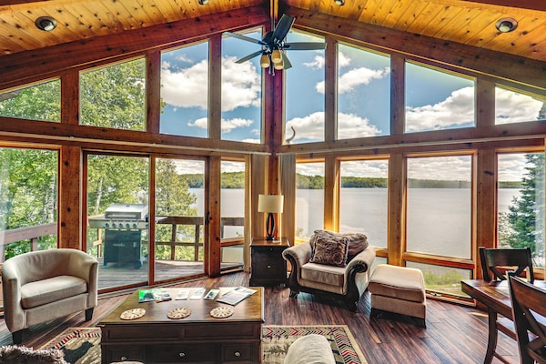 Sauna & Pool Table: Family Home On Lake Chicagon - Bewabic State Park, Crystal Falls