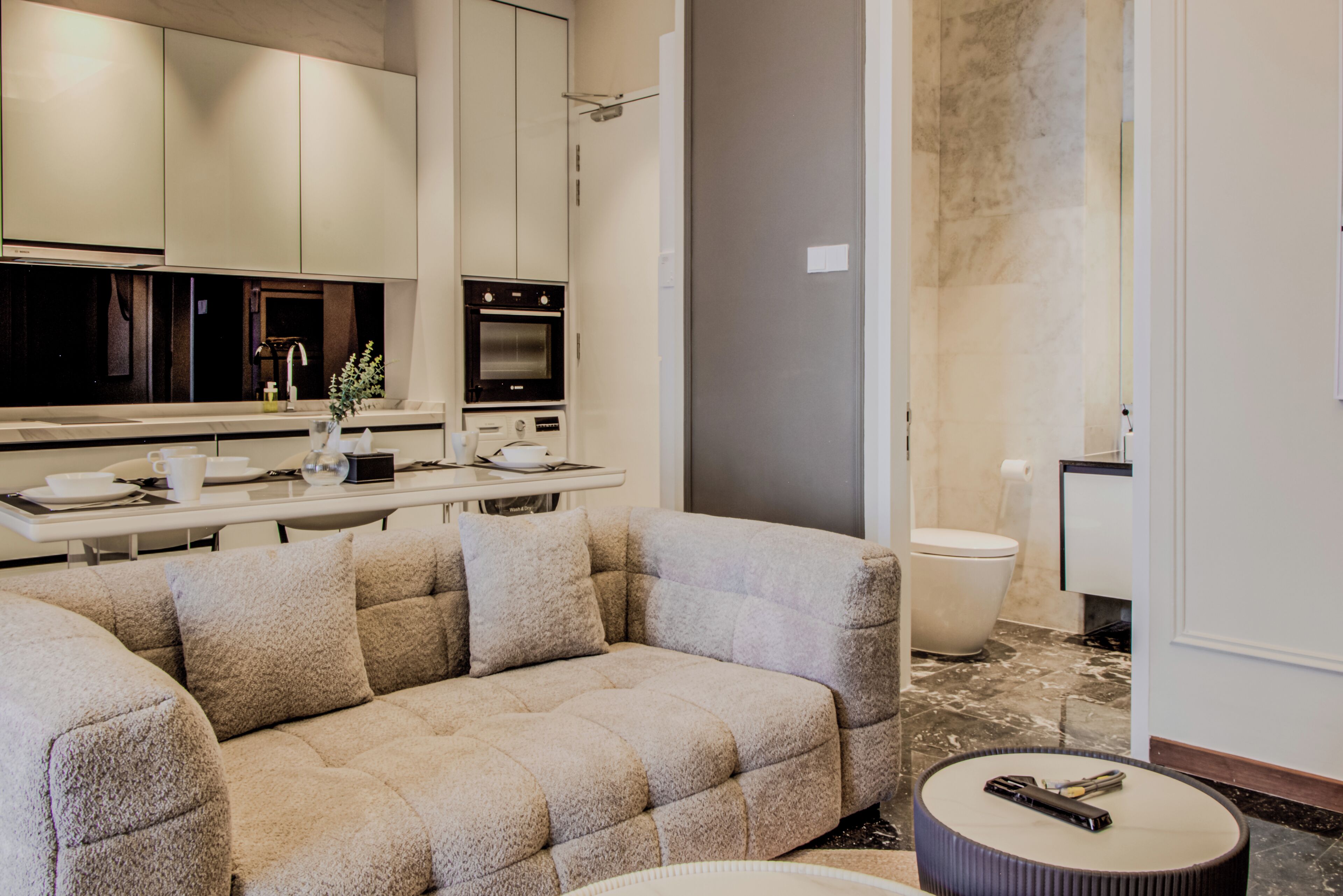 Suite Executiva, 2 quartos, varanda, Vista para a cidade | Sala de estar