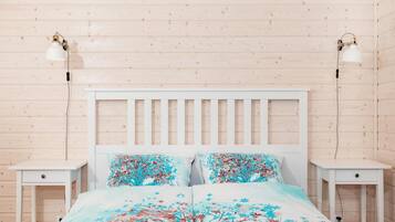 Casa | 2 quartos, individualmente mobiliados, roupa de cama