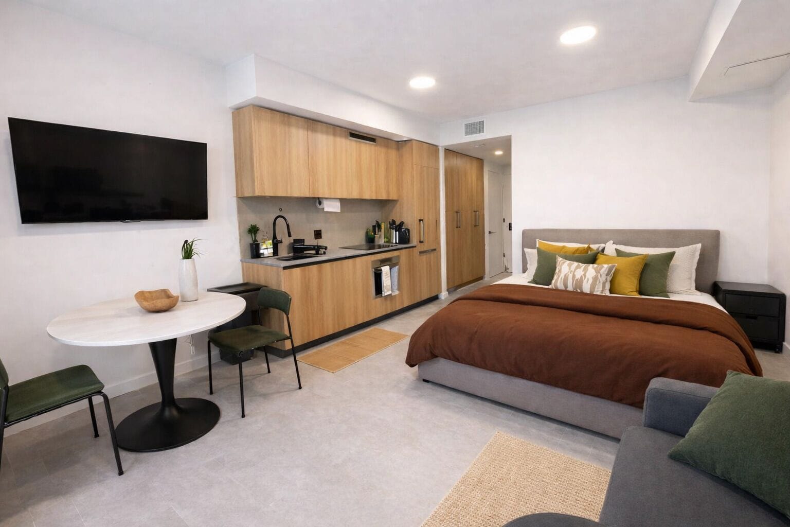 Suite-Estúdio Deluxe, varanda, Vista para a cidade | Sala de estar