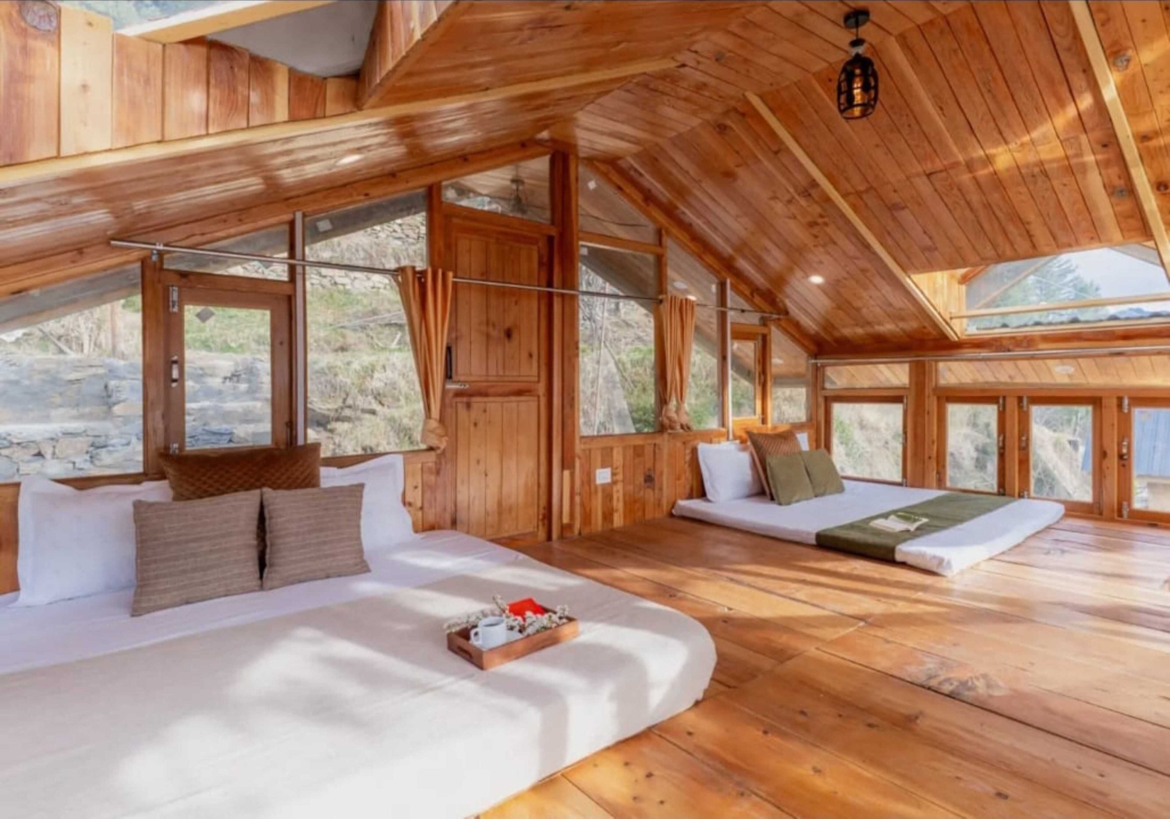 Tenda Premium, vista para a montanha | Camas desdobráveis, Wi-fi grátis, roupa de cama fornecida 