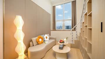 Quarto Duplo Superior, Vista para a cidade | Interior