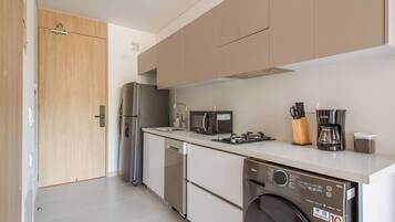 Estúdio clássico, sacada, vista para a montanha | Cozinha privada