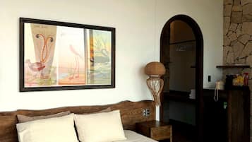 Quarto Duplo Deluxe, 1 cama king-size, varanda, vista para o mar