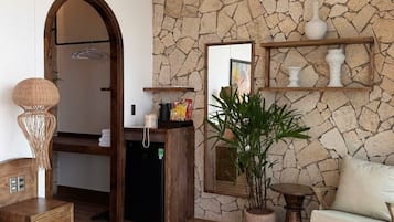 Quarto Duplo Deluxe, 1 cama king-size, varanda, vista para o mar