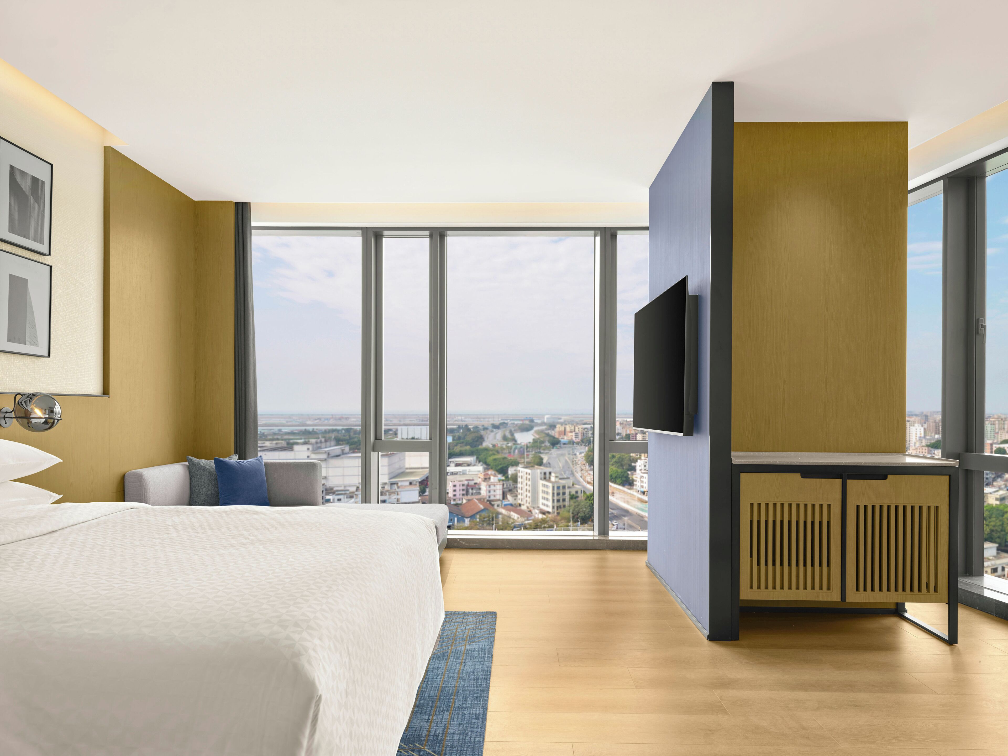 Estúdio Premier, 1 cama king-size, Vista para a cidade