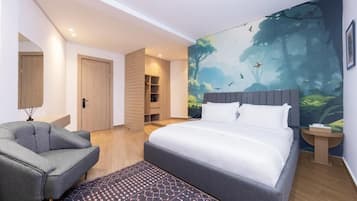 Suíte econômica, vista para o jardim