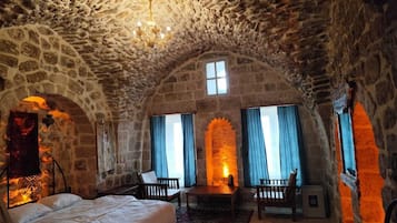 Quarto quádruplo família, para não fumantes, vista para a cidade