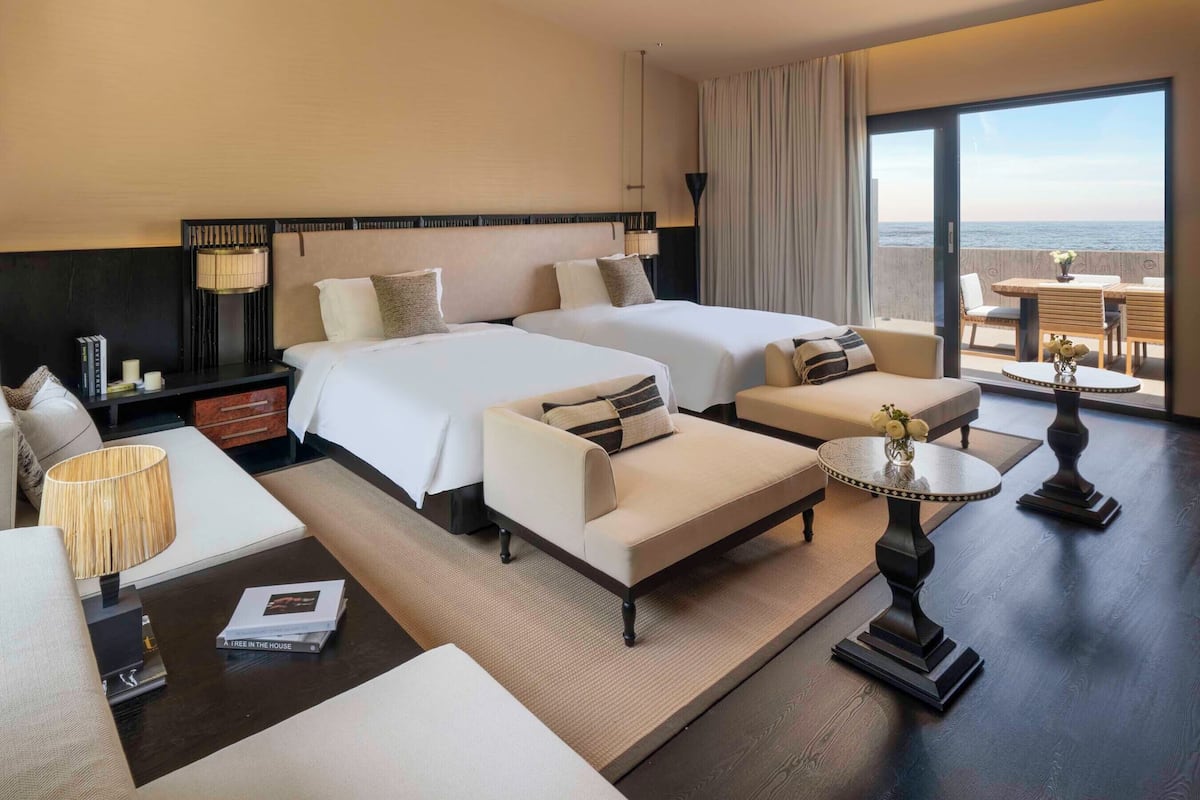 Quarto Twin de Luxo, vista para o oceano