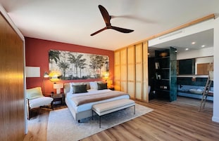 Quarto Duplo de Luxo, 1 cama king-size, banheira, vista para as vinhas | Roupa de alta qualidade, edredões de penas 